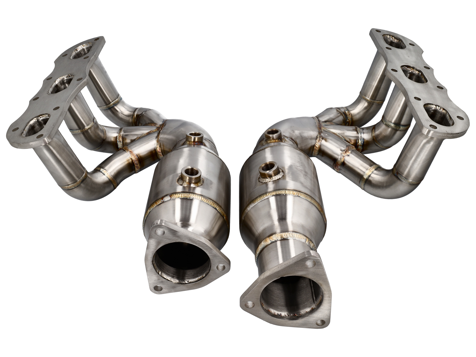 DesignTek Exhaust manifold / header with catalyst bypass for Porsche ...