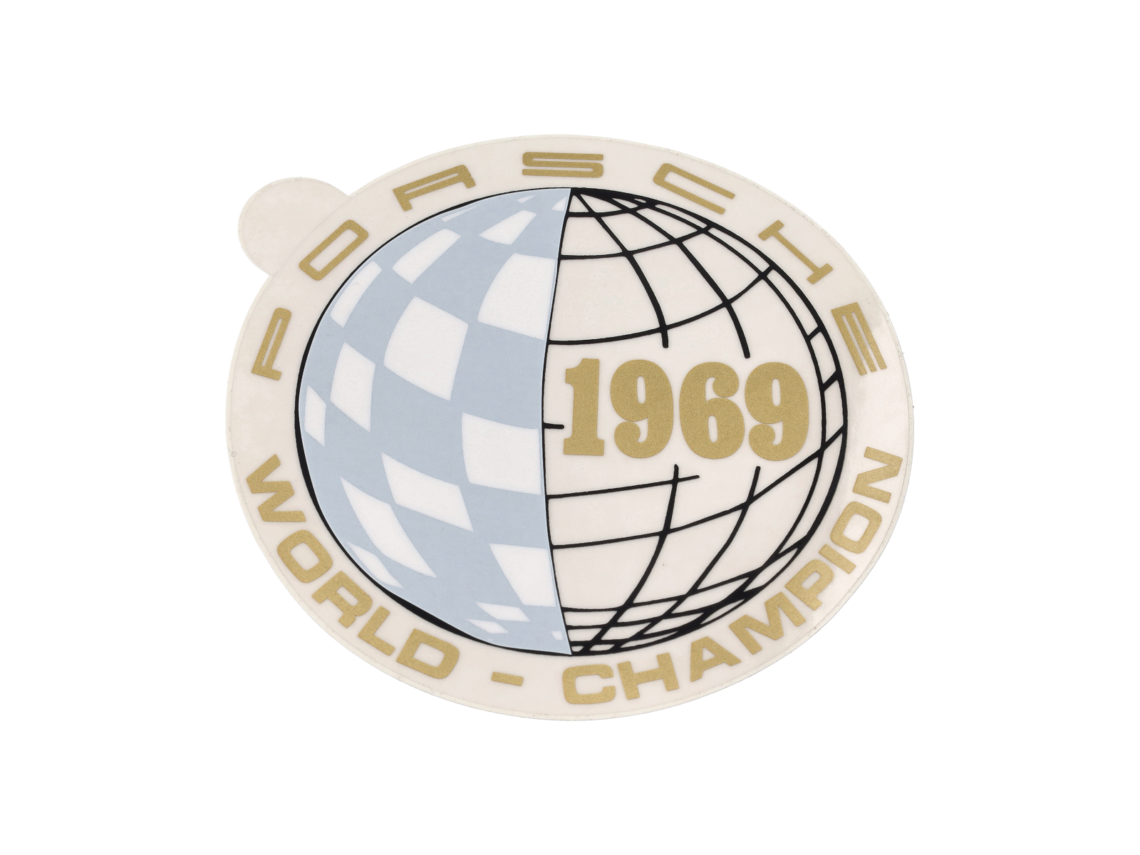 World Champion 1969 Window Sticker 91170110320 - 91170110320 | Design 911