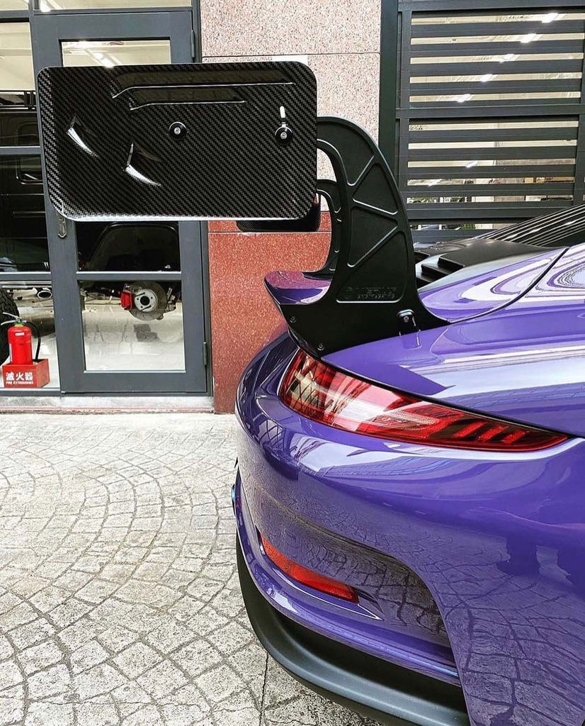 Kit spoiler trasero cuello cisne, fibra de carbono. Porsche 991 GT3 RS ...