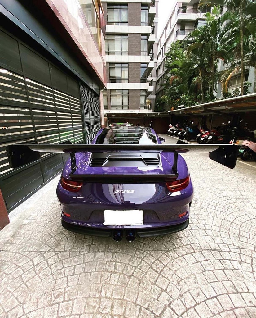 Swan neck rear spoiler kit, carbon fibre. Porsche 991 GT3 RS / GT2 RS ...