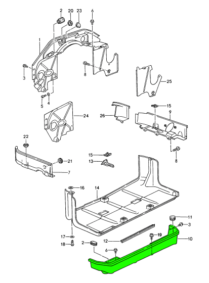 Porsche 993 Engine Cover 99310621406 - 99310621406 | Design 911