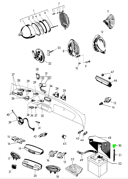 Buy Porsche 356 (1950-1965) Batteries & Chargers | Design 911