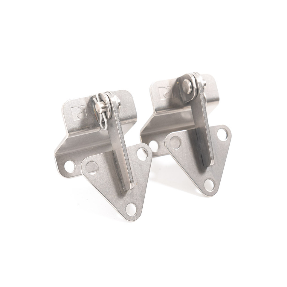 Rennline titanium 911R style engine lid hinge set. Porsche 911 - E60 ...