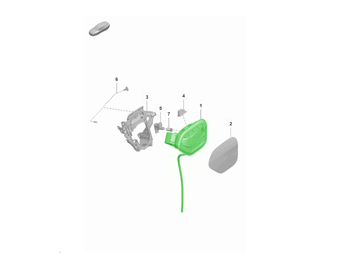 Charging socket battery. Porsche 9J1 Taycan - 9J1821247A | Design 911