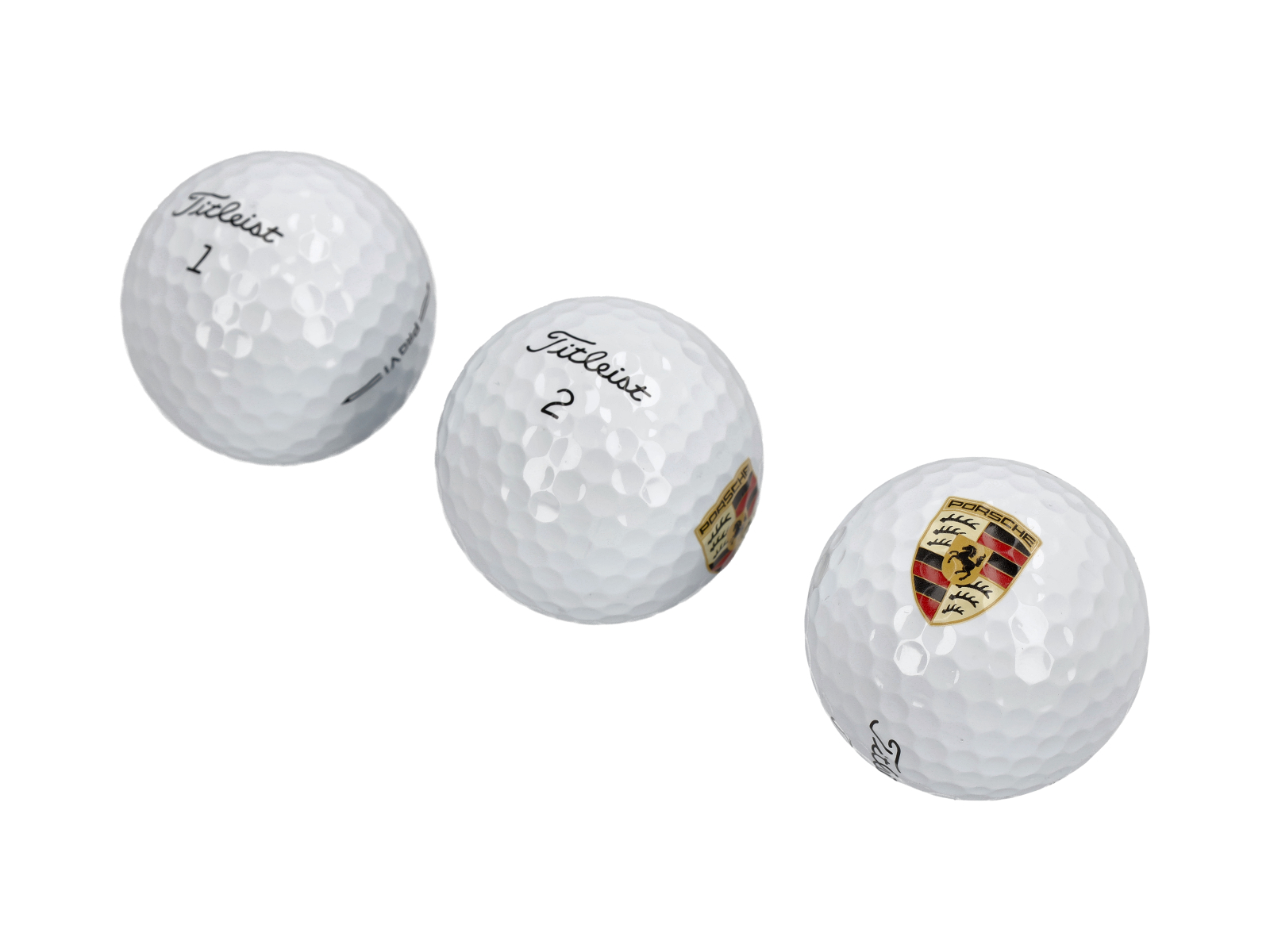 WAP0600540RGBS Golf Balls With Porsche Crest - Set of 3 ...
