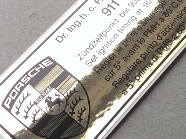 Buy Porsche 911 & 912 (1965-1989) 911 1978-1983 3.0L / SC Timing Decals ...