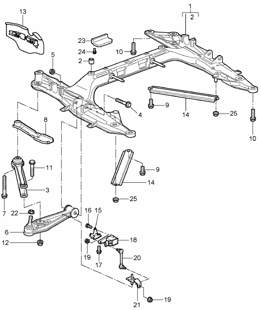 Meyle Control Arm Lower Front for Porsche 987 99734104300 / 99734104302 ...