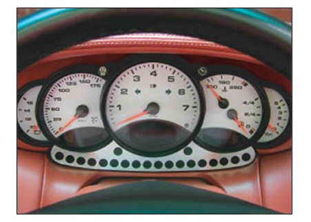 Rennline Stainless Steel Indicator light cover - DA65BRUSHED | Design 911