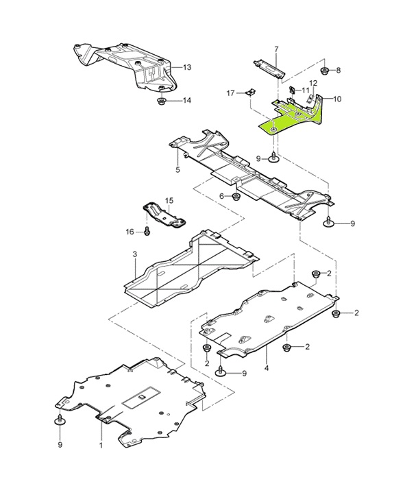 Side Sill Corner Piece. Porsche 987 Boxster / Cayman - 9875047930001C ...