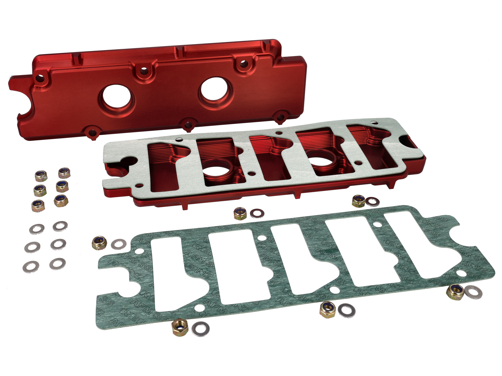 Camshaft Engine Upper Cover Kit - Alloy in Red Porsche 911 1968-89 / ...
