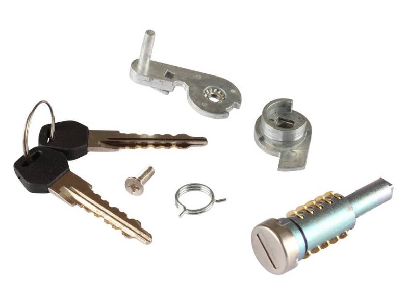 Door handle lock with lock cylinder and keys. Porsche 911 1973-86 ...