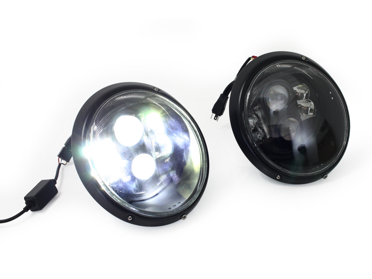Headlamps with built in LED Internals RHD Clear Lens Porsche 911/964 ...