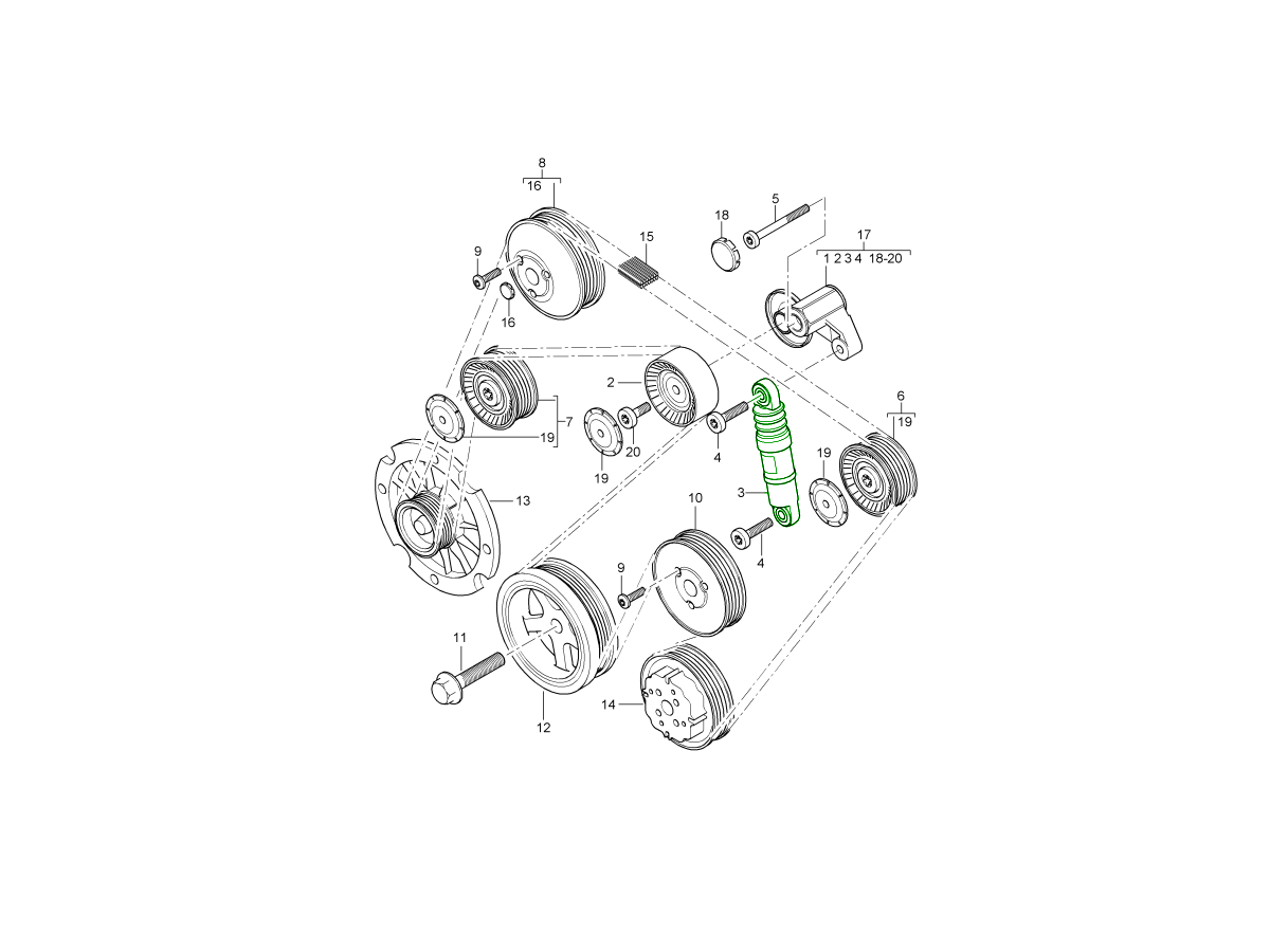 Porsche 955 Cayenne S & Turbo Vibration Damper 94810225901 | Design911 ...