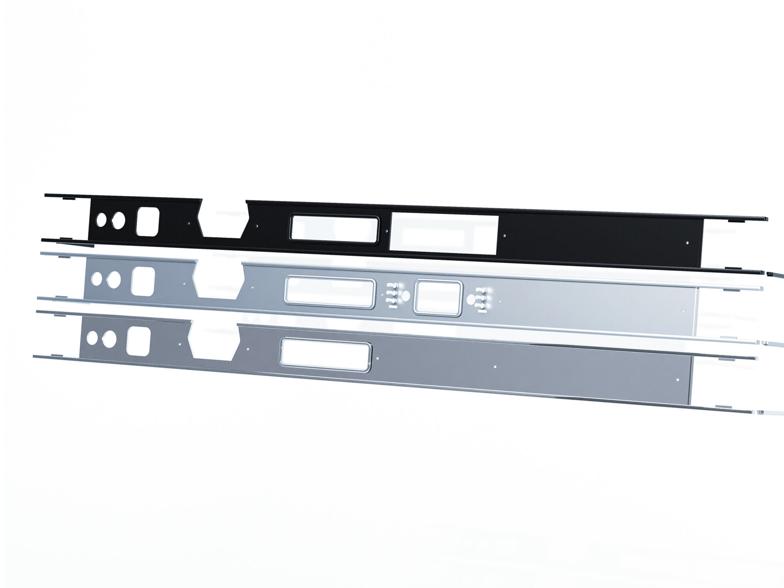 Dashboard aluminium trim frame. Porsche 911 (G-model) 1974-89 ...