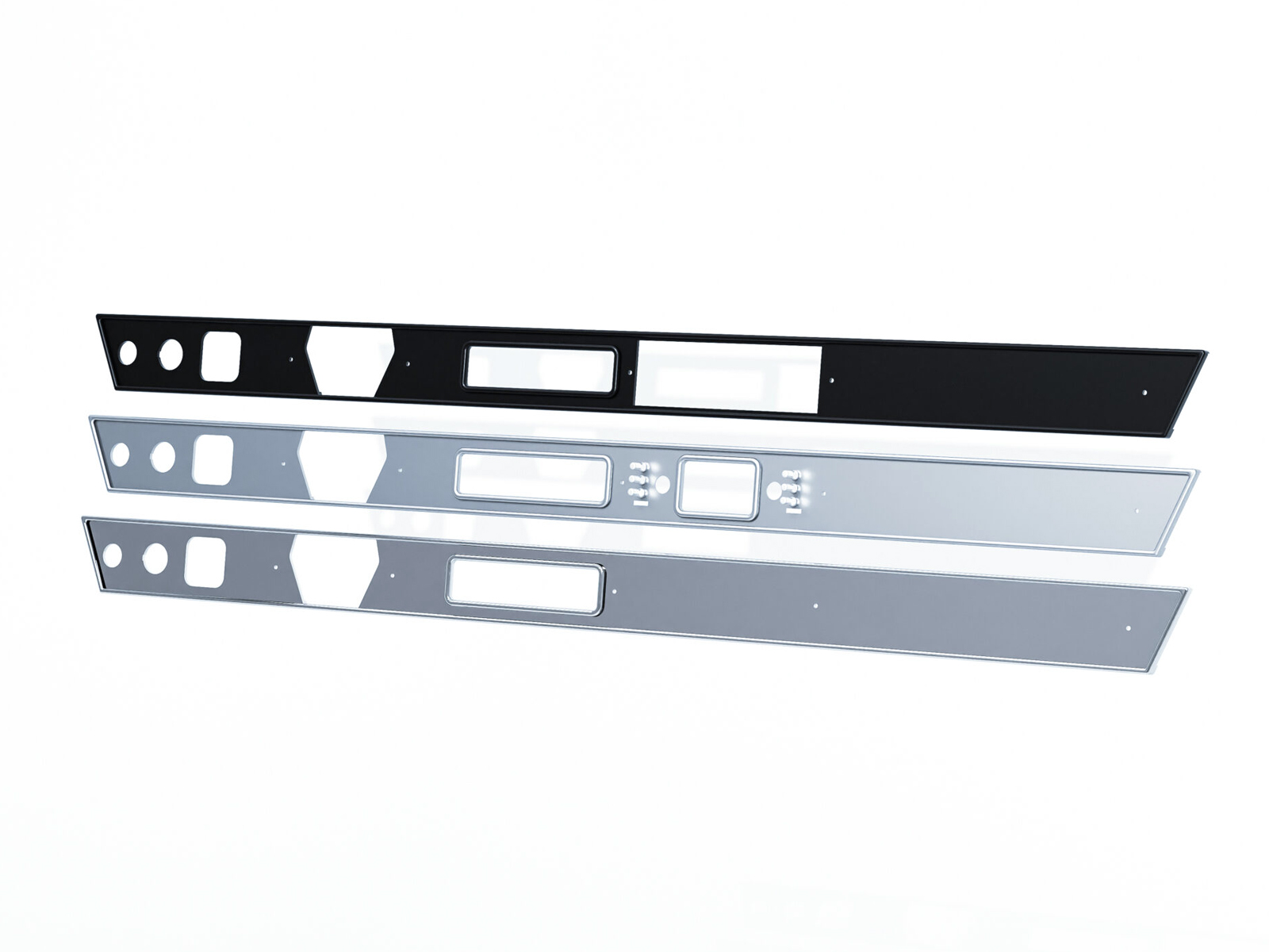 Dashboard aluminium trim frame. Porsche 911 (G-model) 1974-89 ...