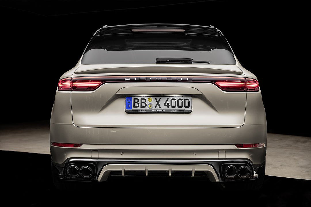 TechArt tailgate rear spoiler panel. Porsche 9YA Cayenne / S / E-Hybrid ...