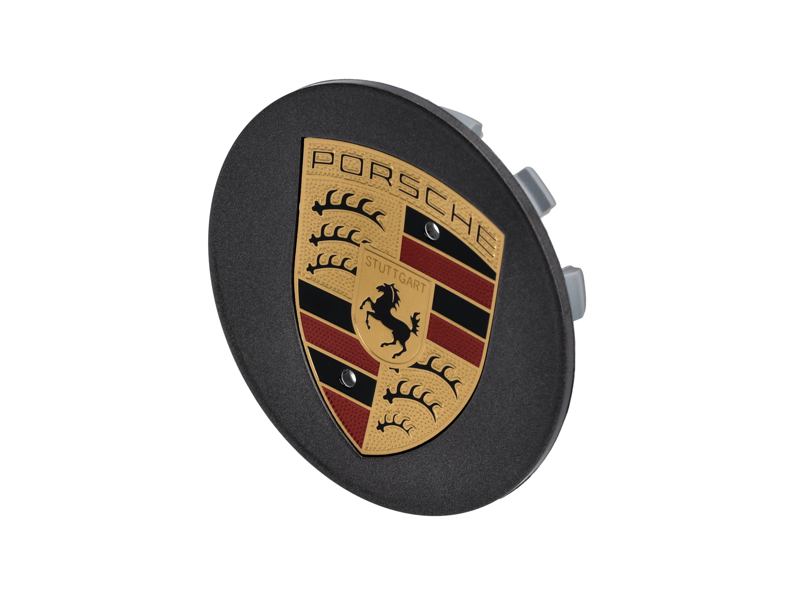 Wheel Cap "Large Crest" Grey with Coloured crest for Porsche ...