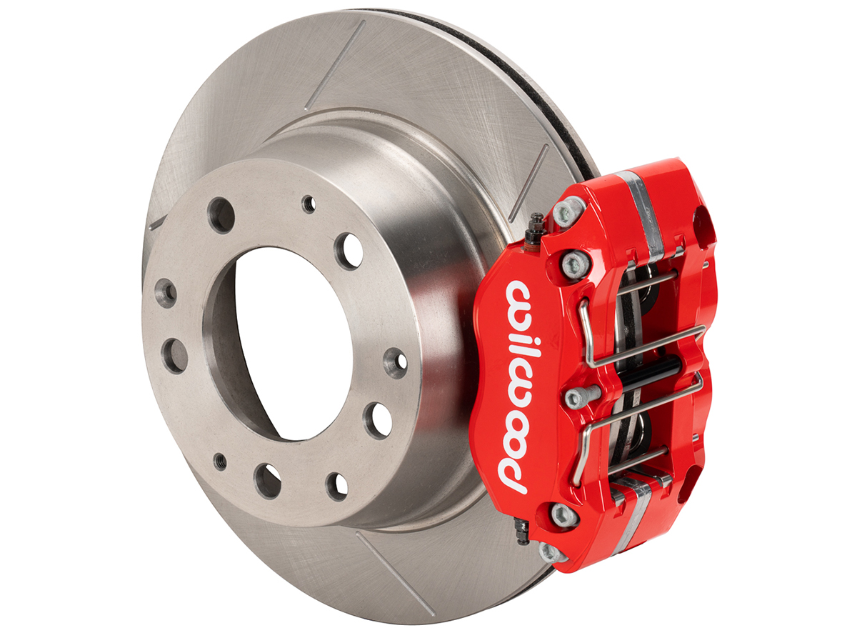 Rear brake Dynapro-P caliper and rotor kit with vented and slotted ...