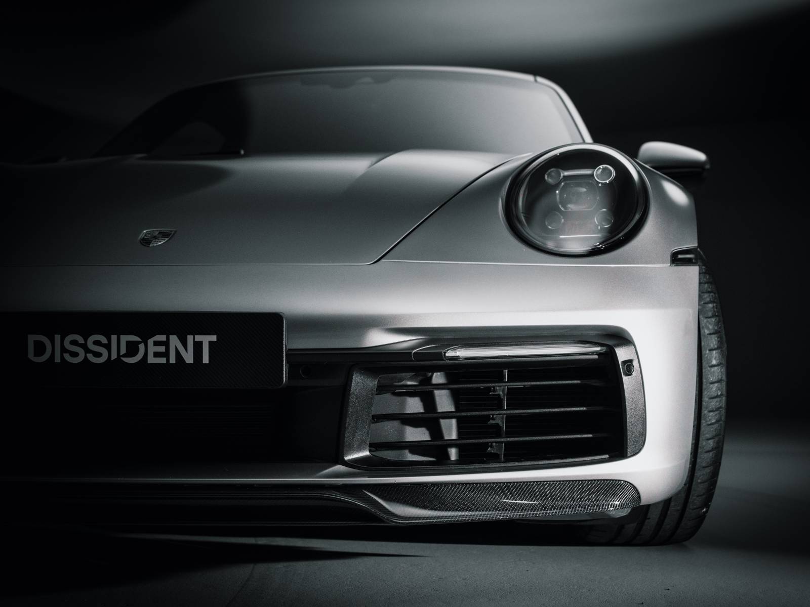 Front lower lip spoiler carbon fibre. Porsche 992 992807100OK1 ...