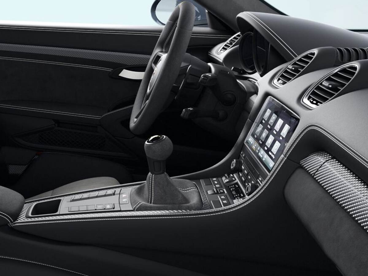 Porsche 982 Cayman GT4 RS PDK Gear Selector lever Race-Tex in Black ...