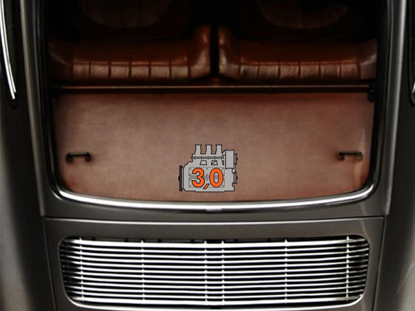 Rear Window 3.0L Engine Sticker for Porsche 911 - 9117011020030 ...