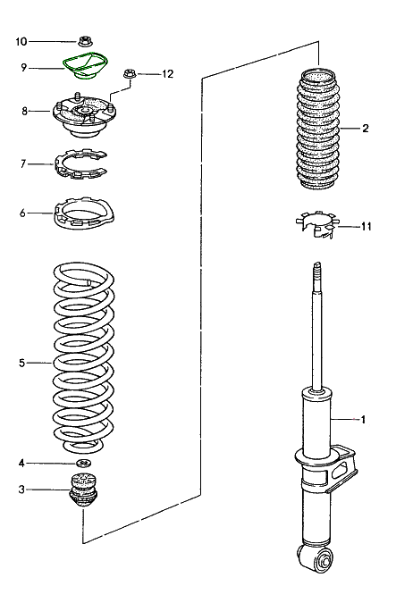 Shock absorber stop plate, Rear. Porsche 993 - 99333350300 | Design 911
