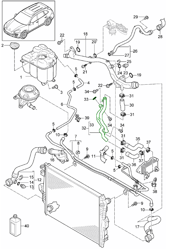 Buy Porsche Panamera 970 MK1 (2009-2013) Water / Coolant Hoses | Design 911