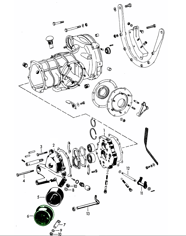 Porsche 356 Mounting pot gearbox mount 64420505 - 64420505/1 | Design 911