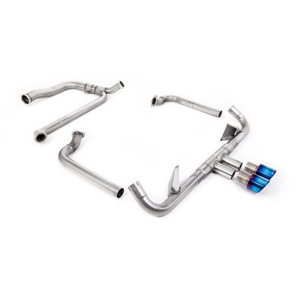 Milltek Sports Exhaust With Cat Replacement Pipe And Burnt Titanium ...