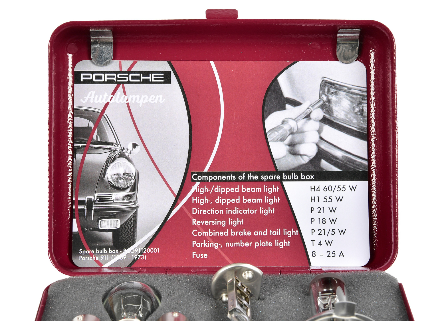 Original Porsche PCG91120001 Spare light box for Porsche 911 F LWB ...