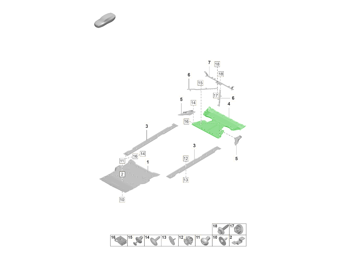 Underbody trim - PAD825213 | Design 911