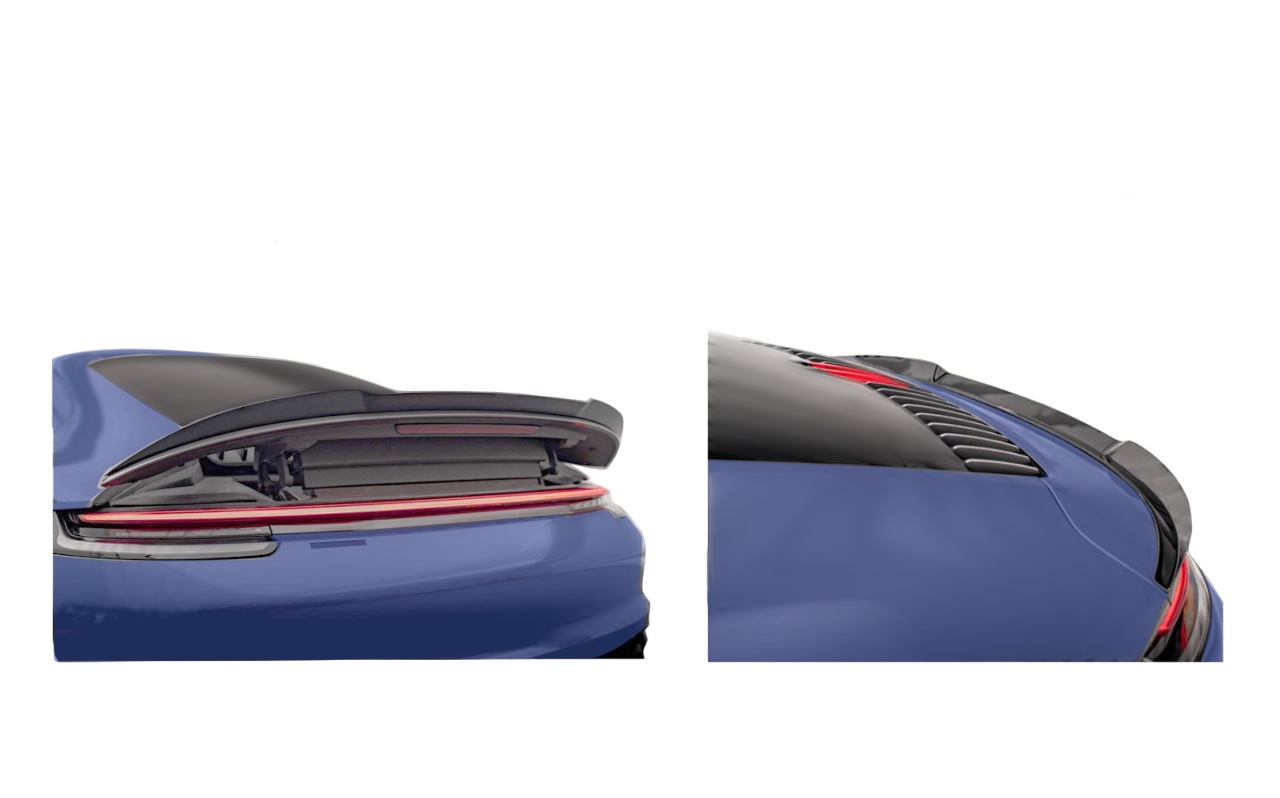 Rear spoiler lip carbon fibre. Porsche 992 Carrera 2S / Carrera 4S ...