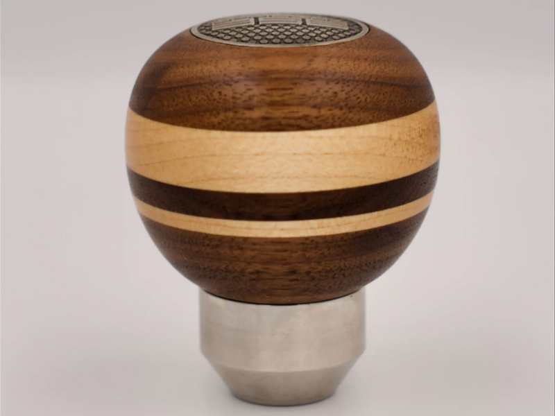 69542419100 Walnut and maple wood gearshift knob for Porsche 356 - 69542419100/2H | Design 911