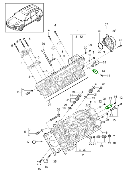 Buy Porsche Cayenne 92A (958) 2010-2017 Cayenne V6 3.6L Petrol 300Hp ...