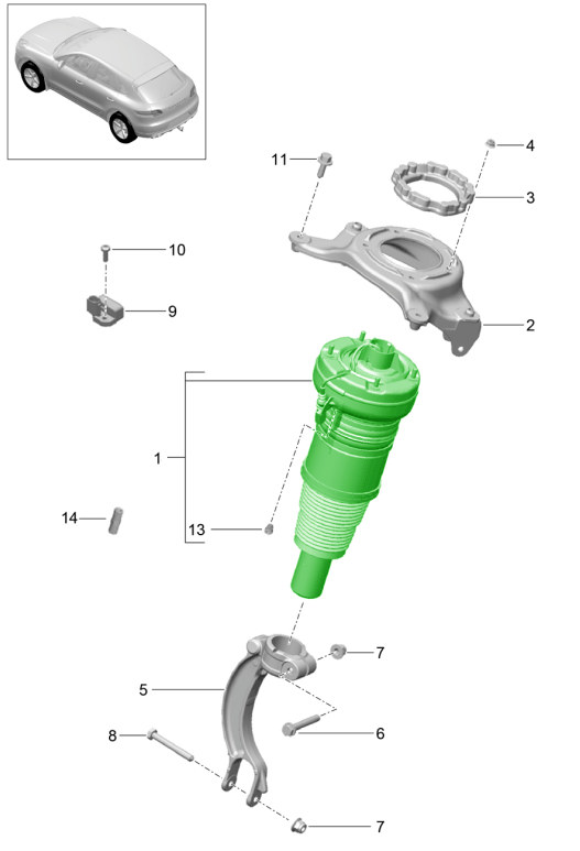 Buy Porsche Macan (95B) MK1 (2014-2018) Porsche Air Suspension | Design 911
