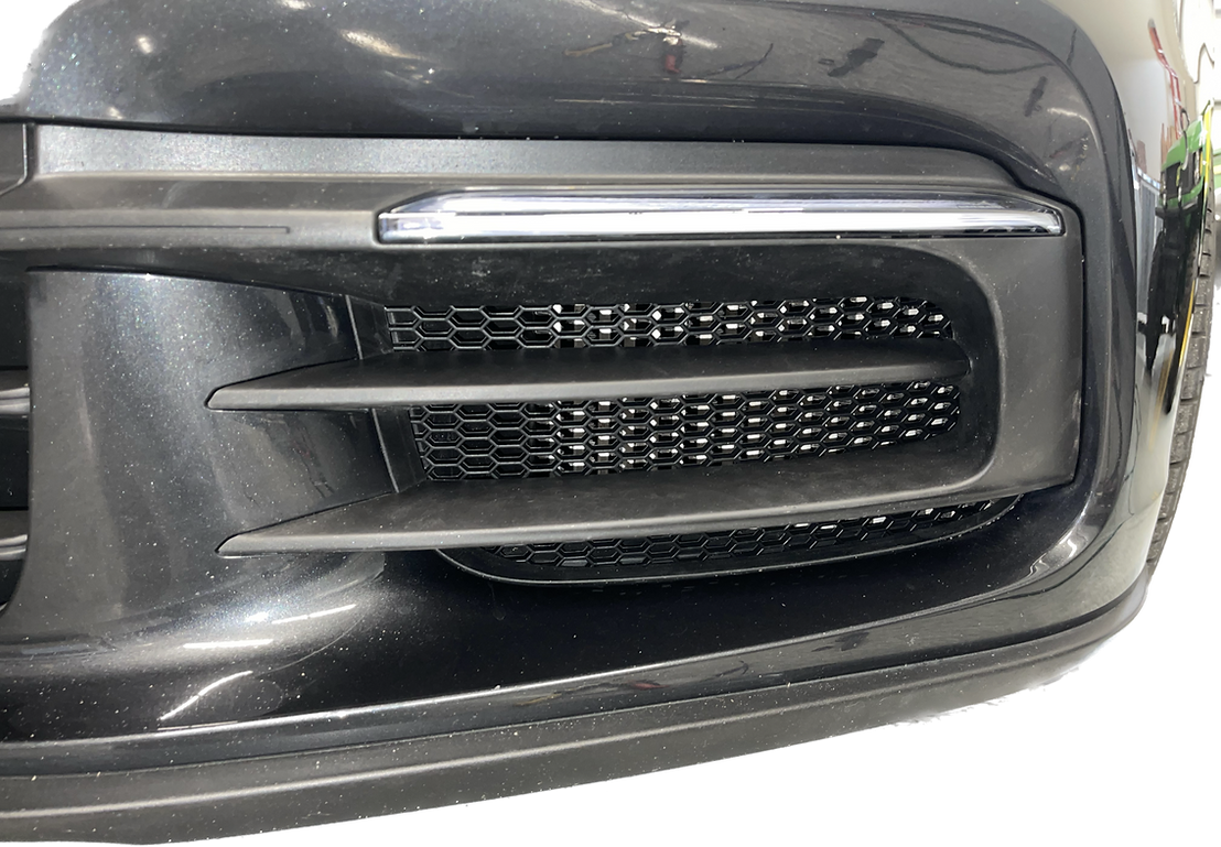 Front bumper radiator wire mesh kit. Porsche 971 Panamera / Panamera S ...
