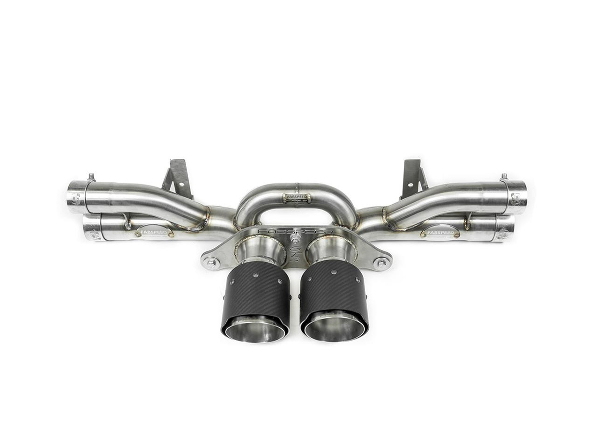 Porsche 991 GT3 Center Muffler Bypass Pipe Fabspeed - FSPOR9912GT3CMBC ...