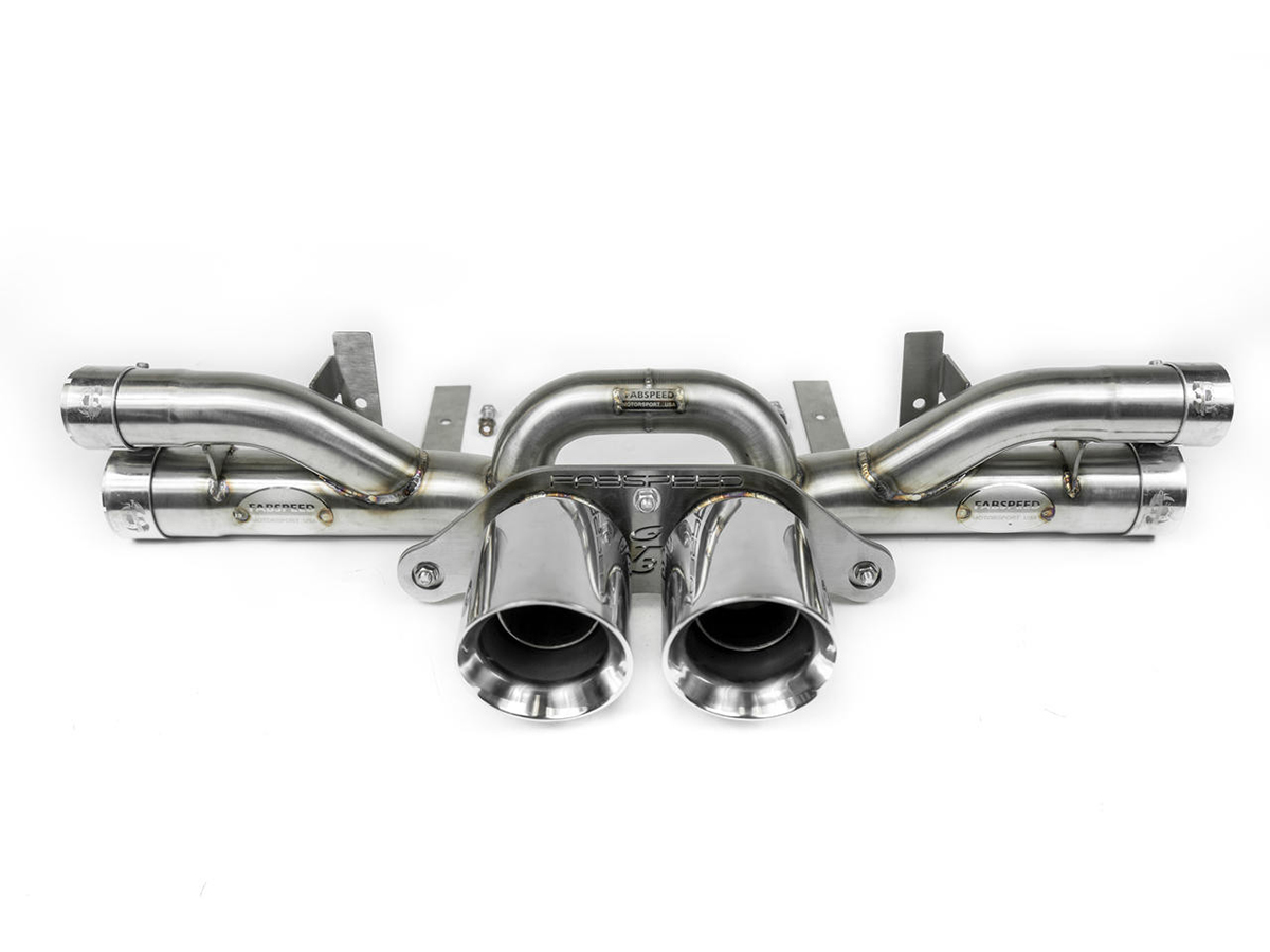 Porsche 991 GT3 Center Muffler Bypass Pipe Fabspeed - FSPOR9912GT3CMBC ...