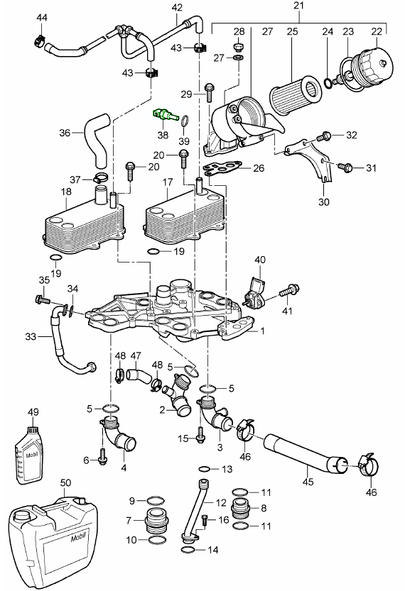 Water Temperature Sensor Porsche 99760642000 - 99760642000::1 | Design 911