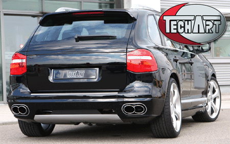 TechArt Diffusor of Rear Skirt I. Porsche Cayenne (957) - 055108525998 ...
