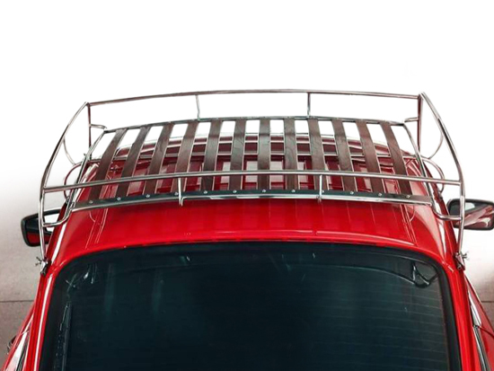 Luggage Roof Rack with classic wooden slates - 91180102000 | Design 911