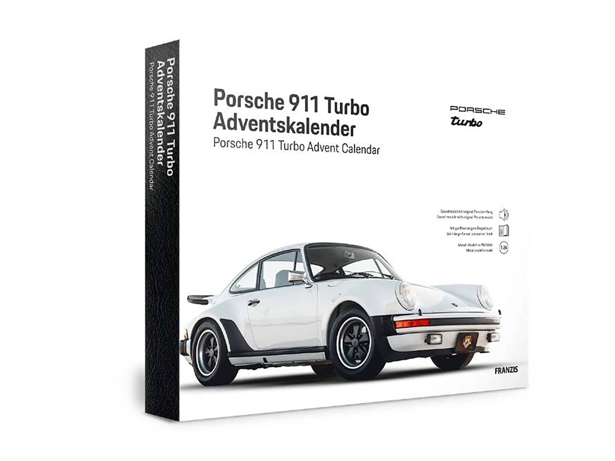 Porsche 911 Turbo in 1:43 scale model in White, Advent Calendar ...