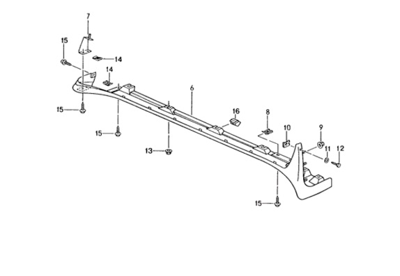 Speed nut B4,8 side sill trim. Porsche 993 RS 99950707202 - 99950707202 ...