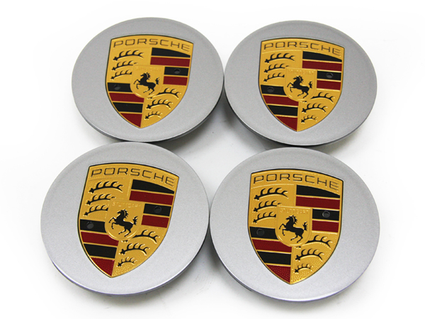 Wheel Caps with Coloured Crest for Porsche 997044600100004460500 ...