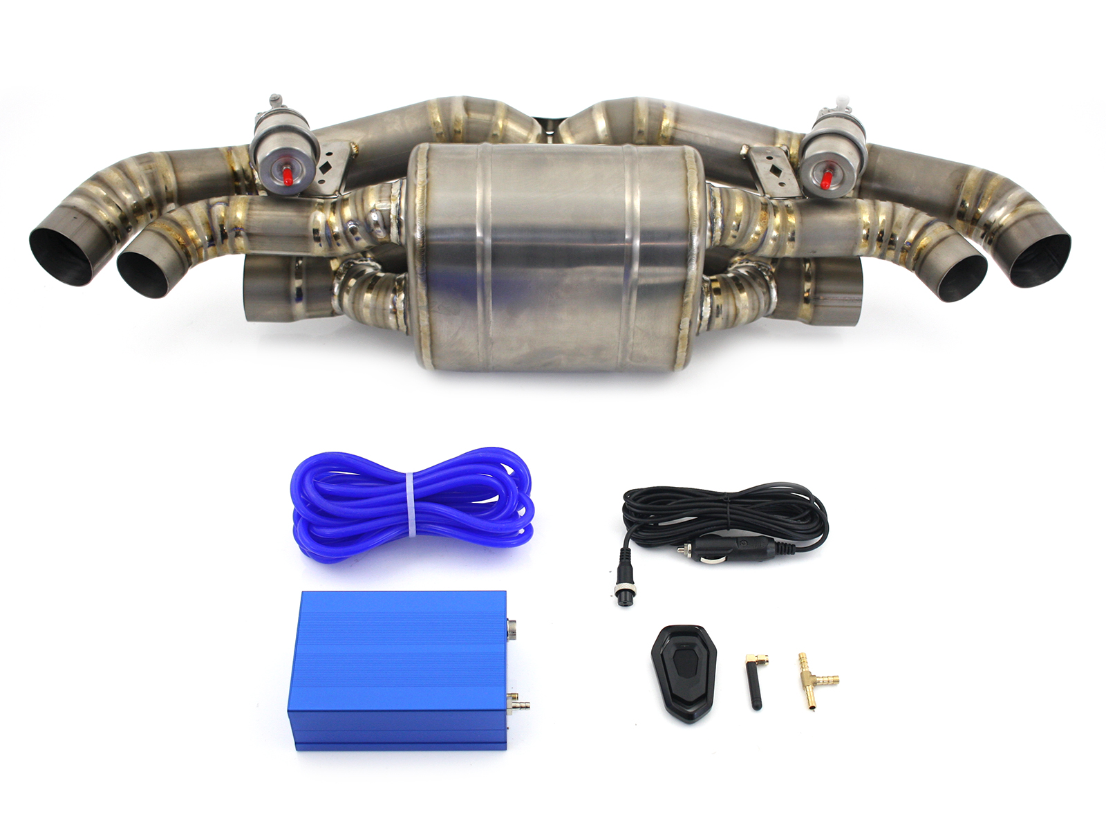 Exhaust sport valvetronic silencer in Titanium for Porsche 992 Carrera ...