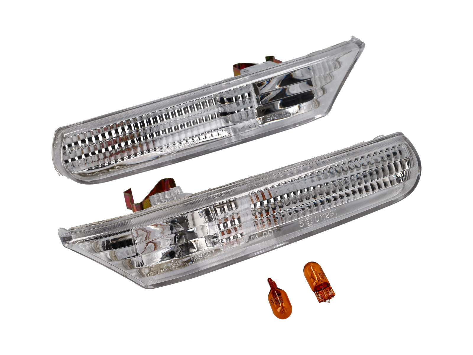 Side repeaters crystal, Clear. Porsche 996 / Boxster 986 - 99663100093 ...
