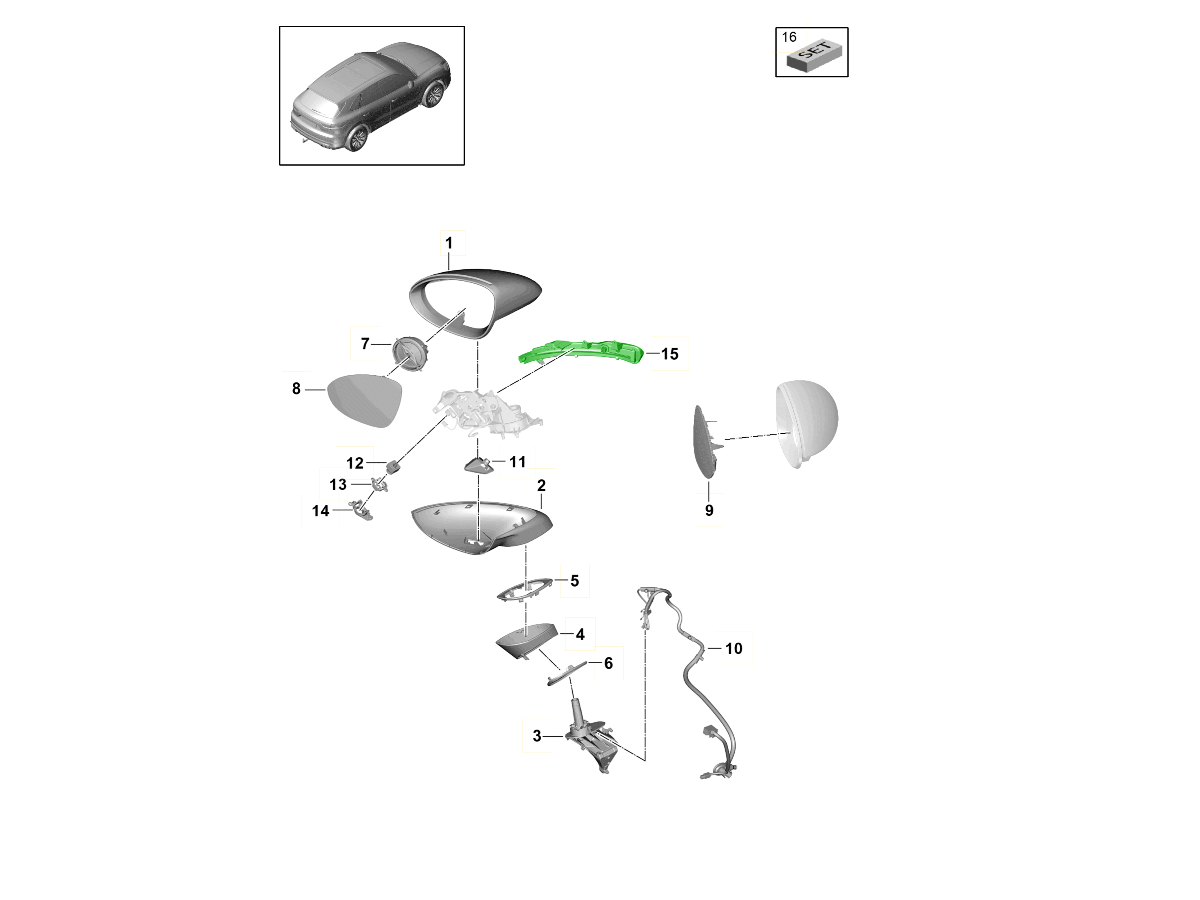 Buy Porsche Cayenne 9YA 2018-2023 Side Repeaters | Design 911