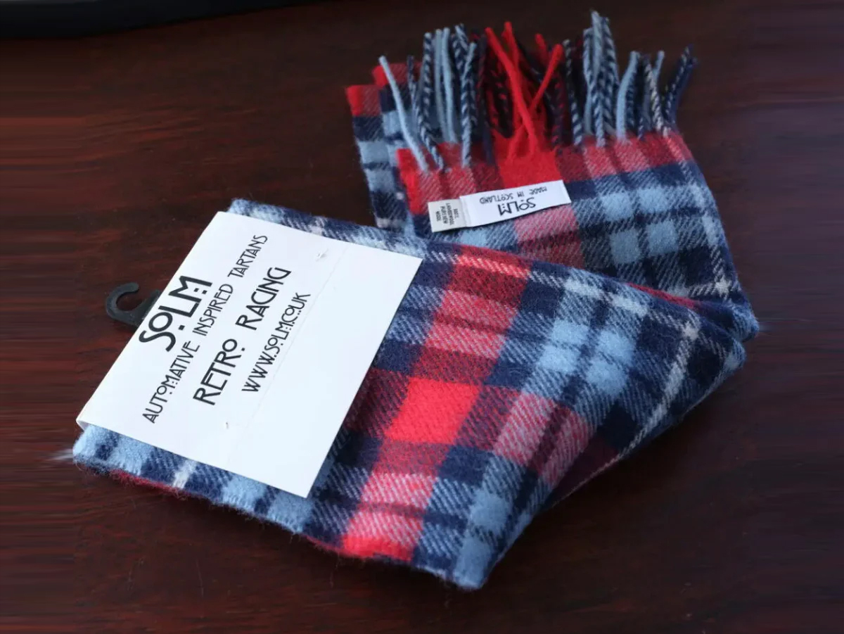 SOLM Lambswool Scarf (Retro Racing) - SOLM-SCARF-RR | Design 911