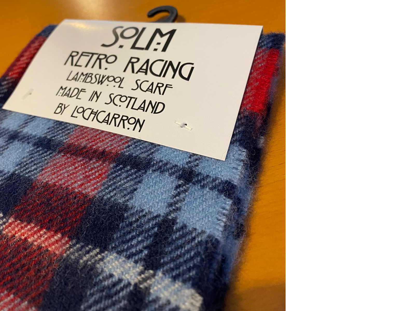 SOLM Lambswool Scarf (Retro Racing) - SOLM-SCARF-RR | Design 911