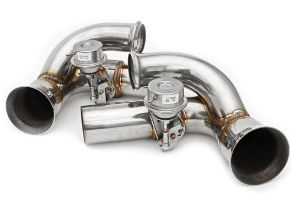 Porsche 991 GT3 Fabspeed Exhaust Side Muffler Bypass Pipes ...
